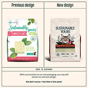 Sustainably Yours Cat Litter, Mixed-Grain Formula 10 lbs