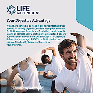 FLORASSIST® GI with Phage Technology – Proprietary Probiotic 15 Billion CFU and TetraPhage Blend Supplement for Digestive Health Support - Non-GMO, Gluten-Free -30 Liquid Vegetarian Capsules