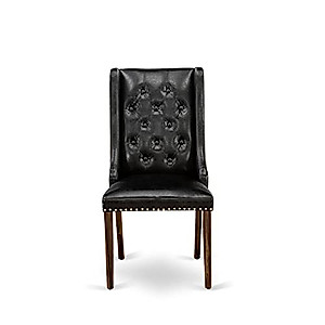 East West Furniture Dining Chairs, Set of 2, FOP7T49