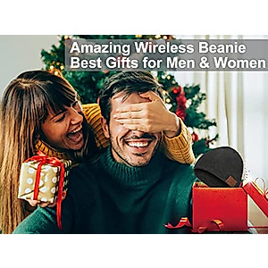 Bluetooth Hat Beanie,Unique Christmas Tech Gifts for Men Women Teen Boys Girls Boyfriend Husband Teenage Son Dark Gray