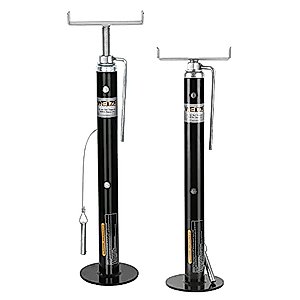 WEIZE Heavy Duty Slide Out Support - Adjusts from 20" to 48", 5000lb Capacity Each, Rust Resistant Steel Quick-Lift RV Stabilizer Jacks, Set of 2