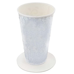 Lot45 Cardboard Coasters 4 Inch Pack - 100 Piece Bulk Cardboard Coasters Durable Round Blank White Cardboard Coasters