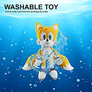 Adenzai Yellow Sonic Plush Action Figure Animal Hedgehog Super Sonic Ray Flying Squirrel Movie Plush Gift Plush for Kids Boys & Girls Sonic The Hedgehog Toy Tails Plush, Knuckles Plush 12 Inches