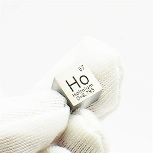 10mm Holmium Element Cube for Element Collection 0.39" Ho Density Cube Periodic Table Collect DIYs Biz Gift