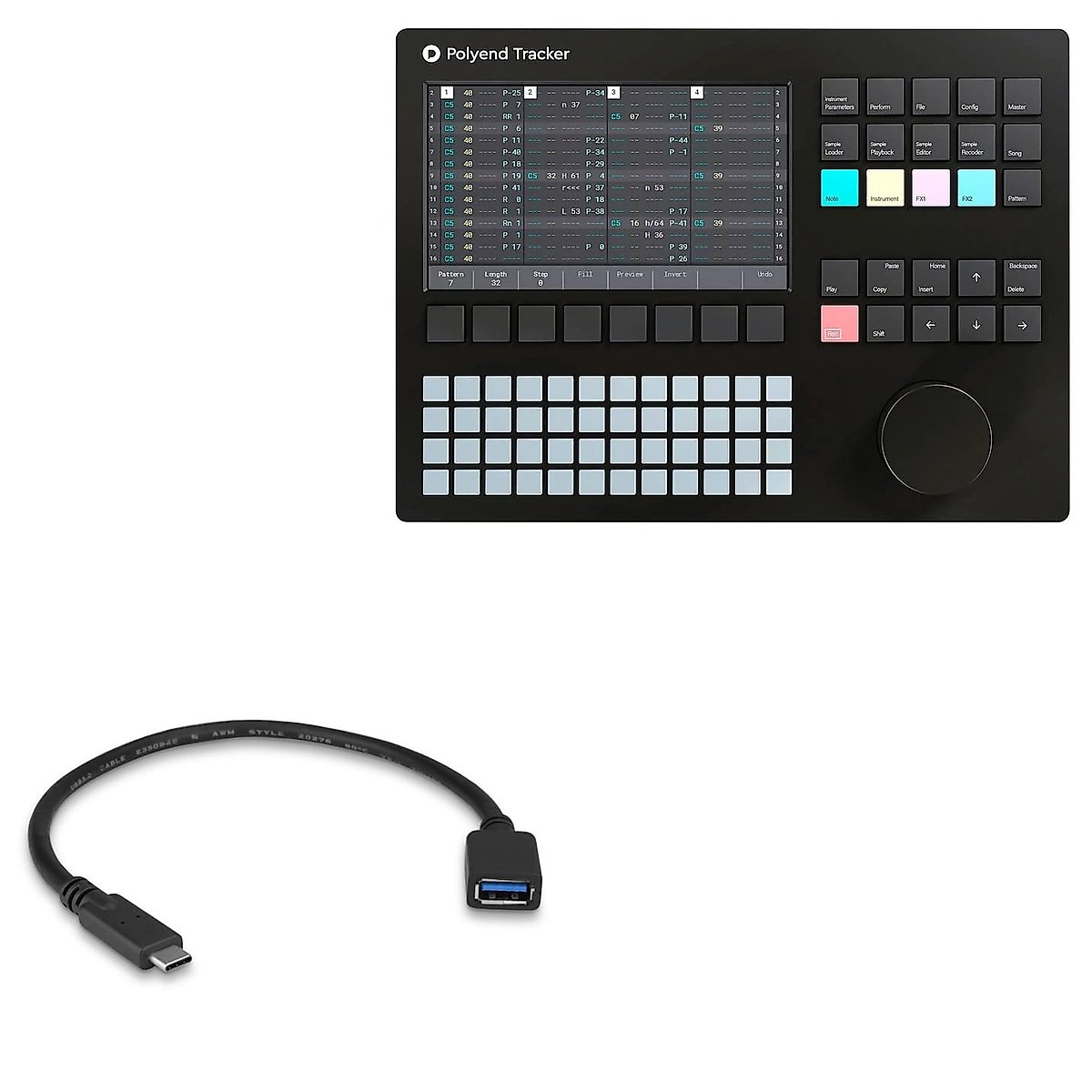 BoxWave Cable Compatible with Polyend Tracker - USB Expansion Adapter, Add USB Connected Hardware to Your Phone