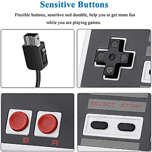 MODESLAB USB NES Controller - Retro Gaming Joystick for PC, Mac, Raspberry Pi - Switch Online Compatible - Classic Design - Plug and Play