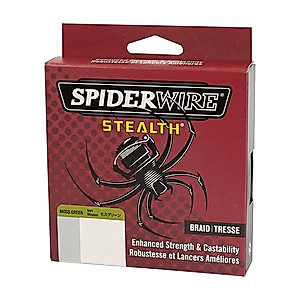 SpiderWire Stealth® Superline, Moss Green, 30lb | 13.6kg, 200yd | 182m Braided Fishing Line, Suitable for Freshwater and Saltwater Environments