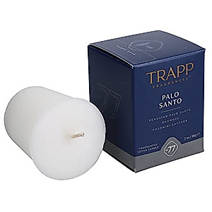 Trapp 2oz Votive Candle Mountain Woods Variety, Set of 3 - with Scents No. 77 Palo Santo, No. 74 Tabac & Leather, & No. 68 Teak & Oud Wood