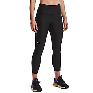 Under Armour Womens HeatGear Armour High Waisted Ankle No-Slip Leggings , Black (001)/White , Small