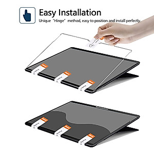 Megoo Screen Protector for Microsoft Surface Pro 11/10 (2024) - Also Fits Surface Pro 9, Pro 8, and Pro X (13 inch) - Tempered Glass/High Sensitivity/Support Surface Pen/Smooth Touch, 2 Pack