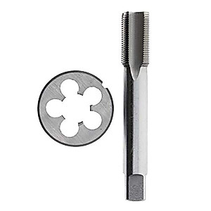 AUTOKAY New HSS 5/8"-24 UNEF Right Hand Thread Tap and Die Set (5/8x24) RH