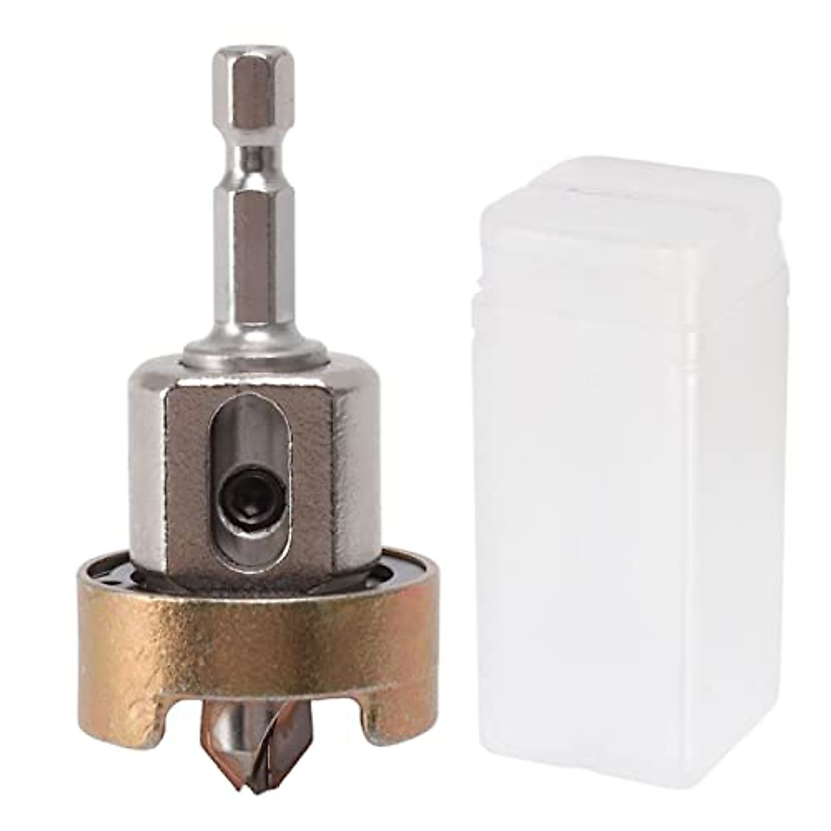 Countersink Drill Set, Countersink Drill Bit Carbon Steel 5 Flute Working Depth Adjustable Countersunk Drill Bit 3/8 X 3/32 X 1/4in