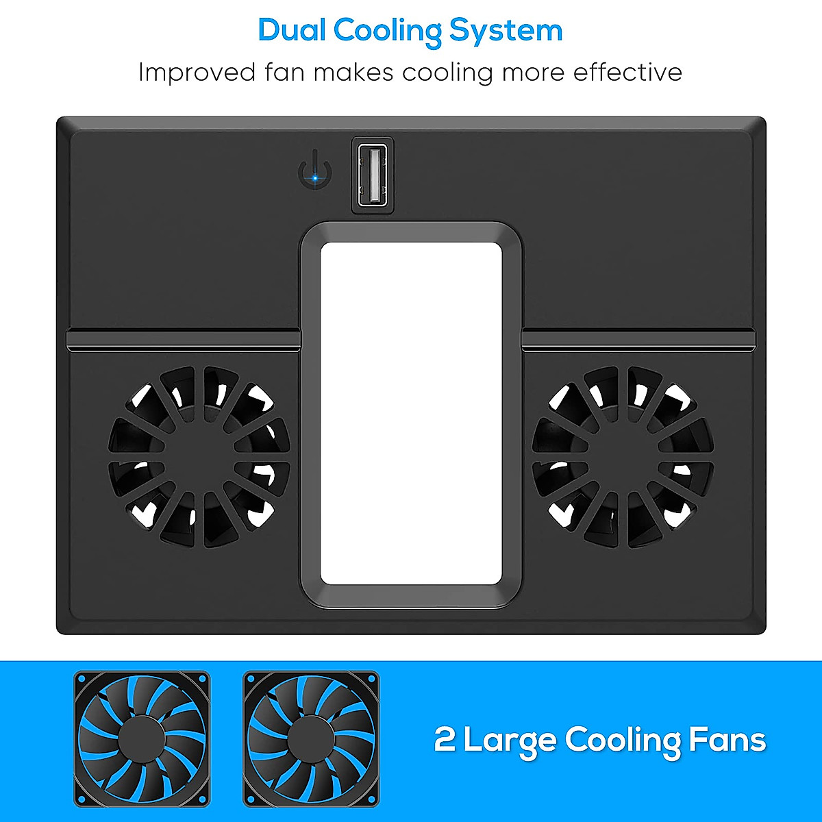 Cooling Fan for Xbox Series X, External USB Cooler Cooling System with USB Hub Port for Xbox Series X Console