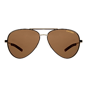 Tifosi Optics Shwae Aviator Sunglasses (Midnight Gold, Brown)