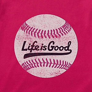 Life is good Womens Crusher, Sangria Red, Medium