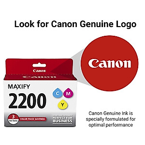 Canon PGI-2200 3 Color Multi Pack Compatible to IB4120, MB5120, MB5420, IB4020, MB5020, MB5320