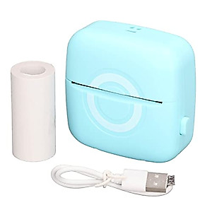 Jiawu Mini Printer, oneclick Print Photo Printer, Long Battery Life for Home Office Student use for School and Work
