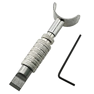 Tegg Swivel Knife Stainless Steel Precision Leathercraft Swivel Knife with Straight Blade Leather Cutting Tool
