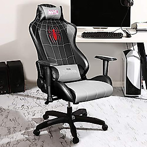 Marvel Avengers Gaming Chair Desk Office Computer Racing Chairs - Adults Gamer Ergonomic Game Reclining High Back Support Racer Leather (Spider-Man)