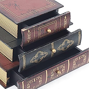 Gdrasuya10 Retro Jewelry Organizer Box Multi-Purpose Jewelry Display Storage Holder Case Desk Organizer for Necklace Earrings Bracelets Rings