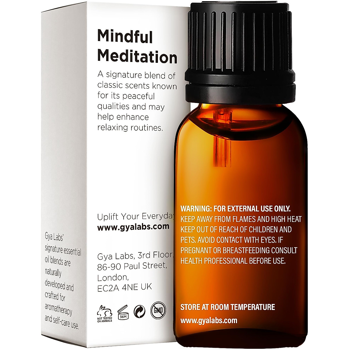 Gya Labs Mindful Meditation Essential Oil Blend (0.34 fl oz) - Natural Meditation Essential Oil - Grounding & Relaxing