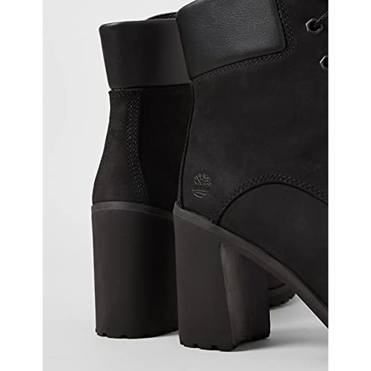 Timberland Women's Allington 6-Inch Lace-Up Boots, Black Nubuck, 8