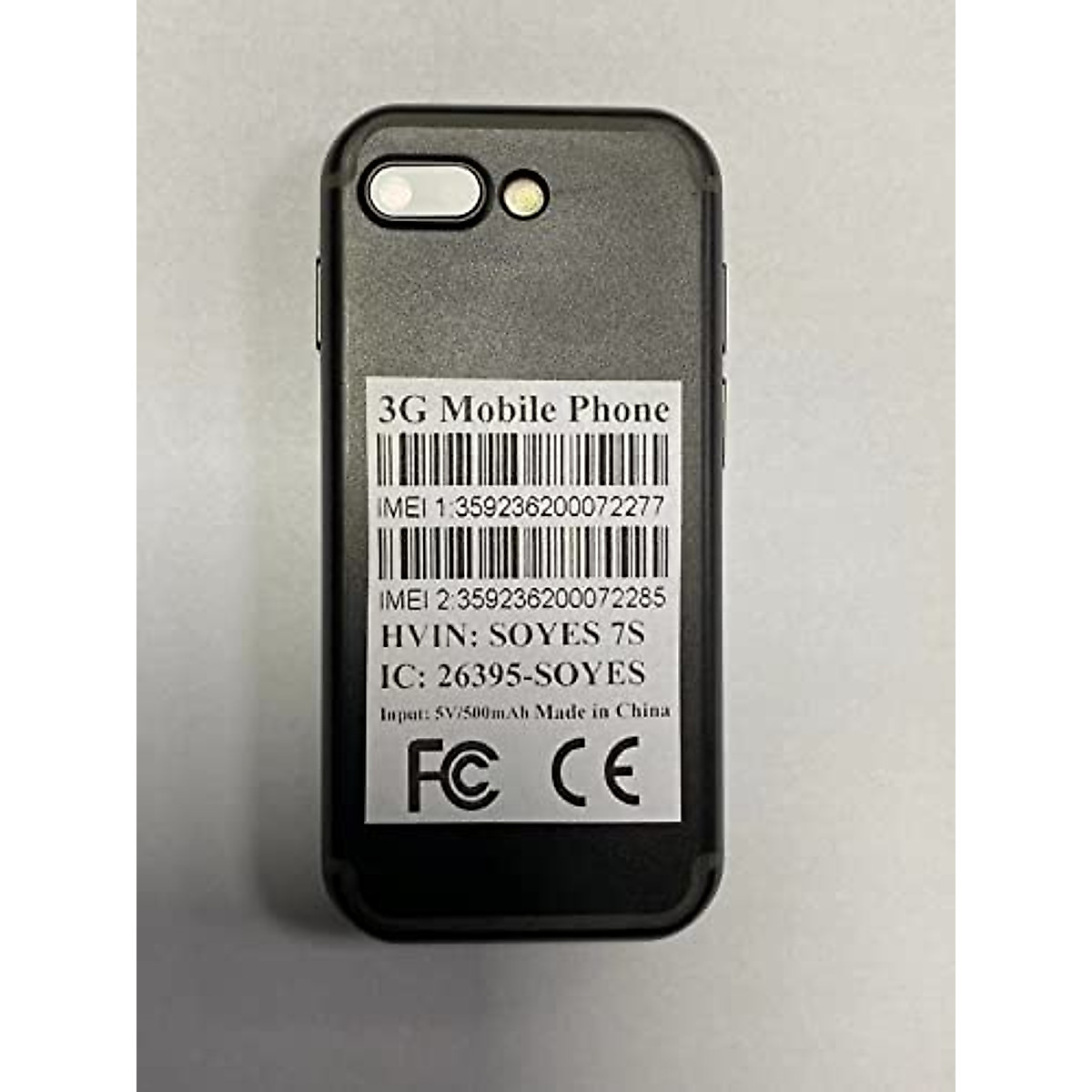 Mini Smartphone,Child Phone Sudroid SOYES The World's Smallest Cell Phone 2.5 Inch Android Small Phone Quad Core 1G+8G 5.0MP Dual SIM High Definition Mini Phones Unlocked 3G Mobile Phone (Black)