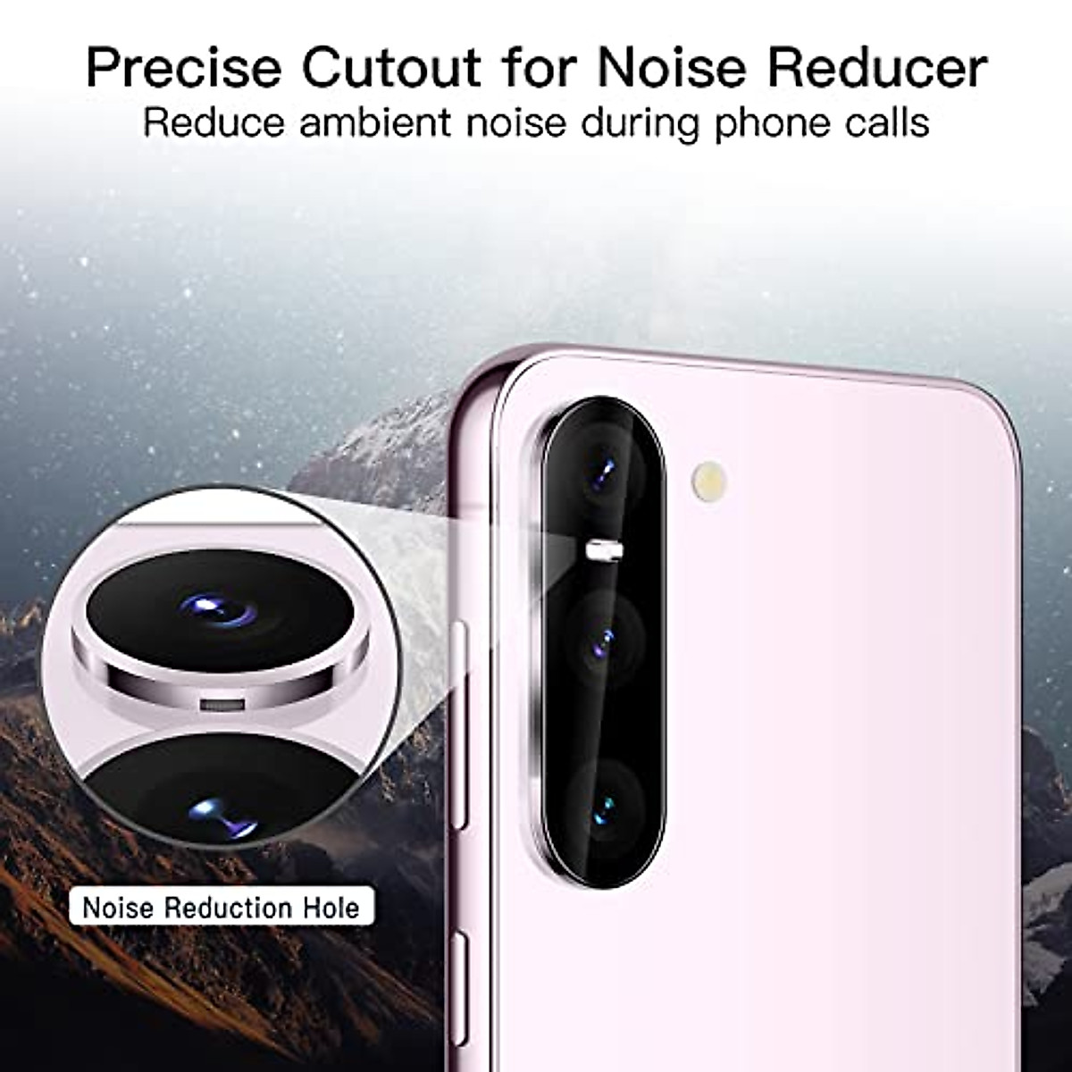 JETech Screen Protector for Samsung Galaxy S23+ / S23 Plus 5G 6.6-Inch with Camera Lens Protector, Tempered Glass Film, Fingerprint ID Compatible, HD Clear, 2-Pack Each