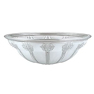 Aspen Creative 23152-11 Clear & Frosted 2 Tone Transitional Style Replacement Glass Shade for Medium Base Socket Torchiere Lamp, Swag Lamp, Pendant, 11-3/4" Diameter x 3-7/8" High, 1 Pack