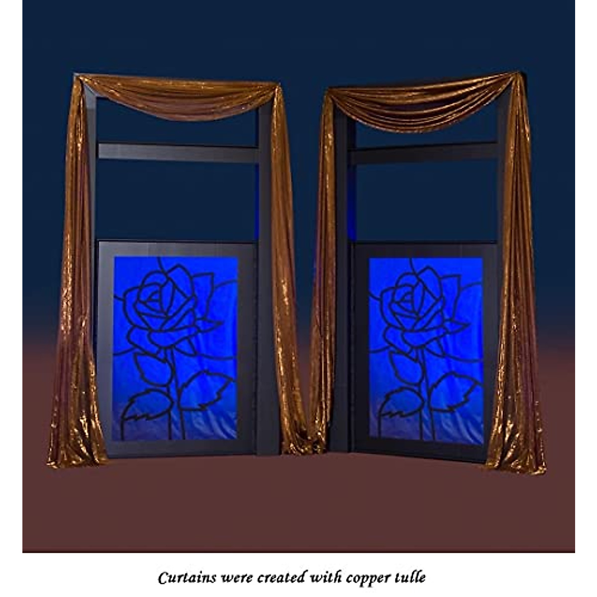 Anderson's Purple Metallic Tulle Wedding Decorating Fabric, 51 Inches x 40 Yards