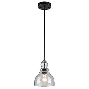 Westinghouse Lighting 6100800 Fiona Mini Pendant, 1 Light, Black