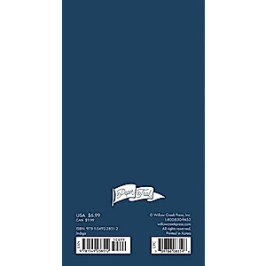 Willow Creek Press Indigo 2-Year January 2024 - December 2025 Monthly Pocket Planner (3.5" x 6.5")