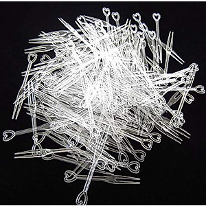 JQYXSS 200 Pieces Disposable Plastic Cocktail Forks Fruit Forks Cocktail Food Pick Party Supplies Plates Picks Dessert Forks Cake Forks