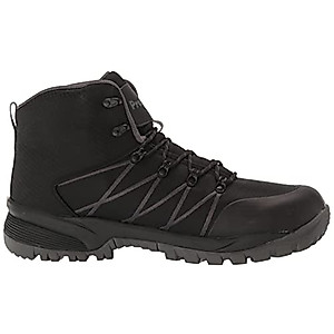 Propét Men's Traverse Waterproof Hiking Boots, Black/Grey, 11 Wide US
