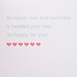 Hallmark Signature New Baby Congratulations Greeting Card, Baby Icons