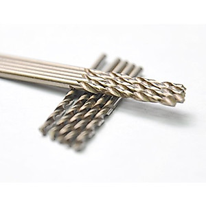 OXTUL 10PCS,5/64",HSS General Purpose Heavy Duty Jobber Length Cobalt Twist Drill Bits,ideal for drilling on mild steel, copper, Aluminum, Zinc alloy etc.