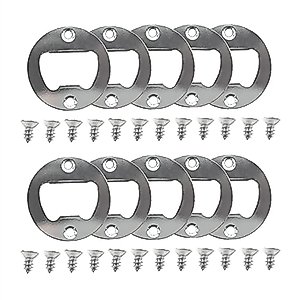 10 Set Bottle Opener Insert Kit,Bottle Opener Resin Molds Kit, Wrench/Spanner with Screws for Bottle Opener Resin Molds Kit