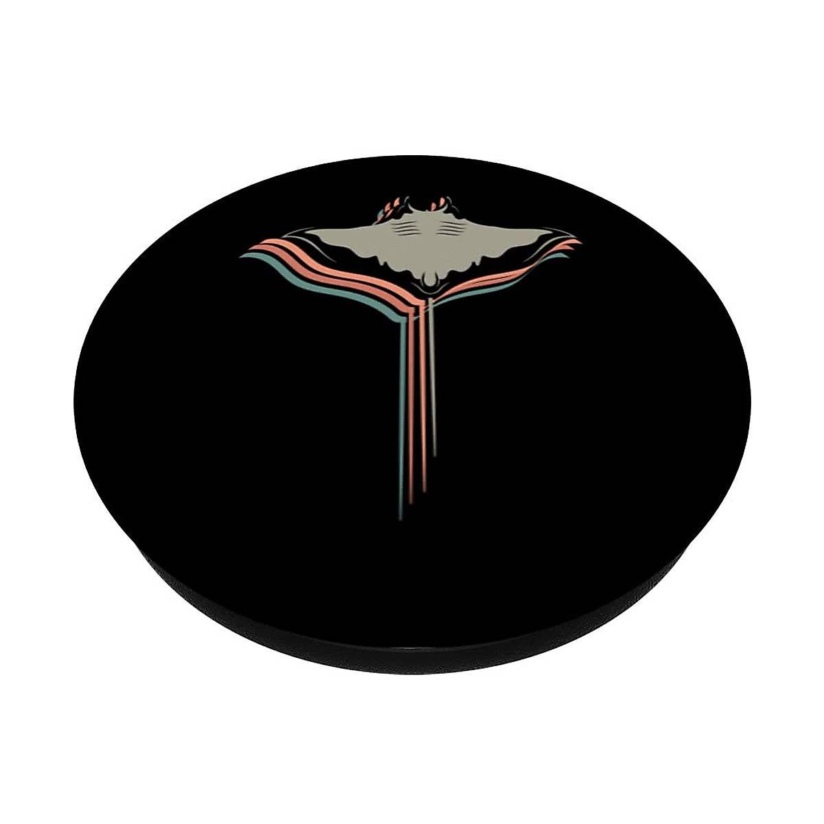 Retro Stingray Aquarium Scuba Diver Ocean Animal Manta Ray PopSockets Swappable PopGrip