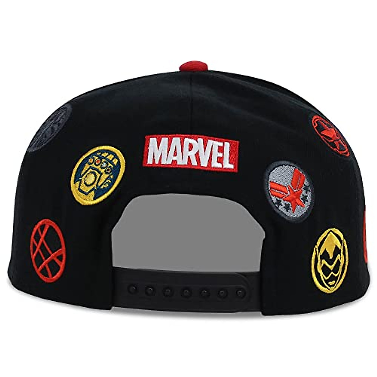 Marvel Avengers Adult All Over Adjustable Snapback Flat Bill Cap