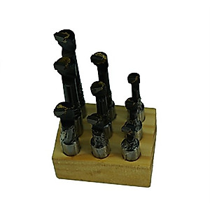 HHIP 3/8 INCH C-6 9 Piece Boring BAR Set (1001-0001)