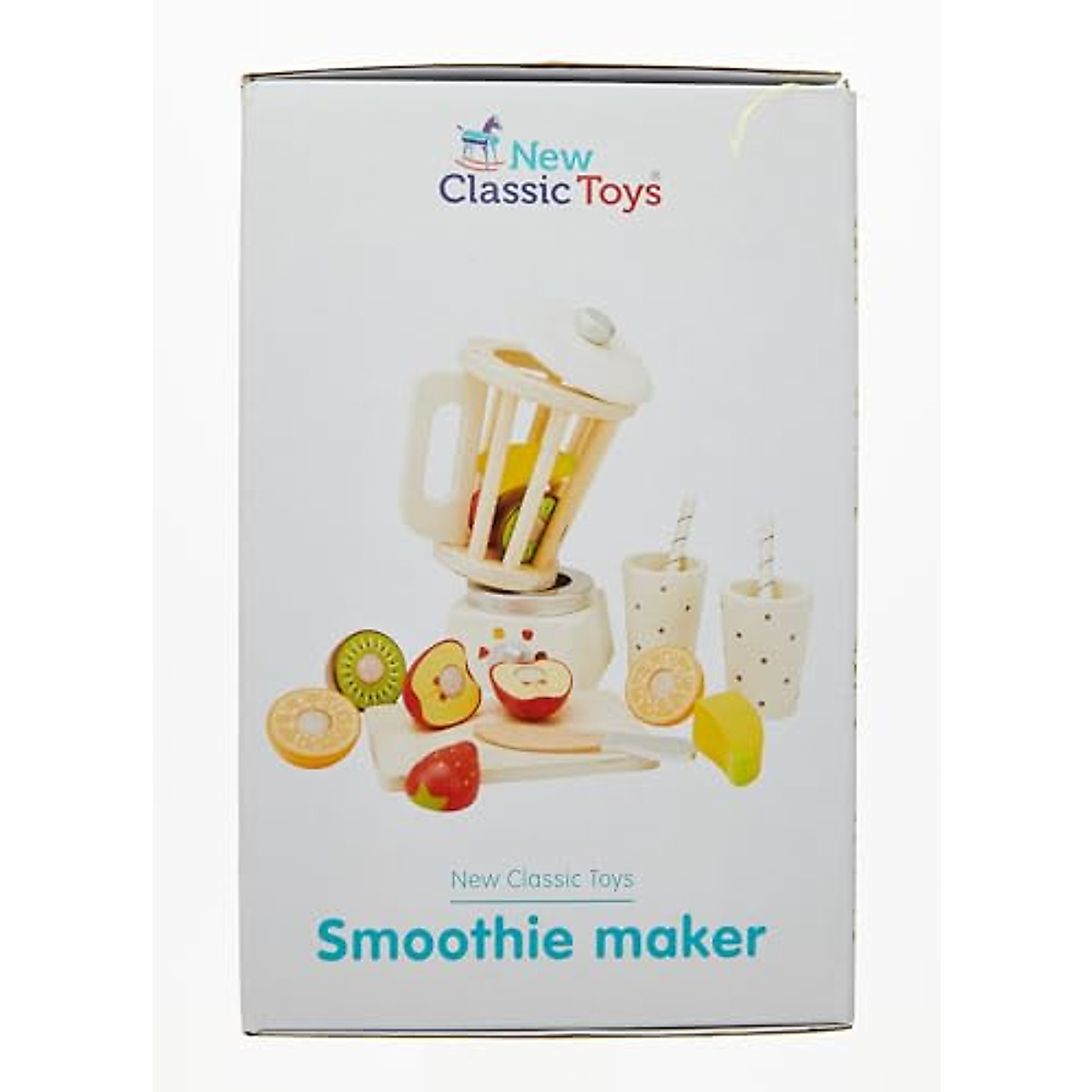 New Classic Toys Wooden Smoothie Set - Pretend Play Toy for Kids Cooking Simulation Educational Toys and Color Perception Toy for Preschool Age Toddlers Boys Girls
