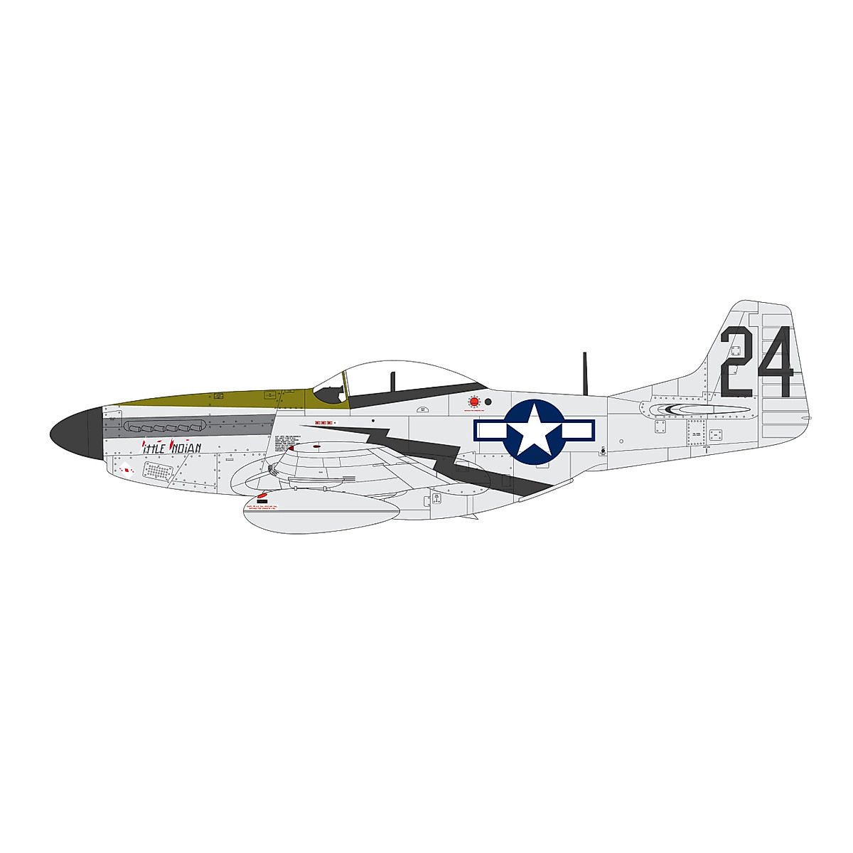 Airfix North American P51-D Mustang Plastic Model Kit 147 pieces