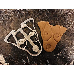 Jack Russell Cookie Cutter and Dog Treat Cutter - Face - 3 inch