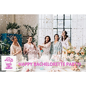 Lets Go Girls Napkins, Bachelorette Party Decorations,Western Cowgirl Bridal Shower, Birthday Party Last Rodeo Decorations Napkins (5 x 5 In, 50-Pack)