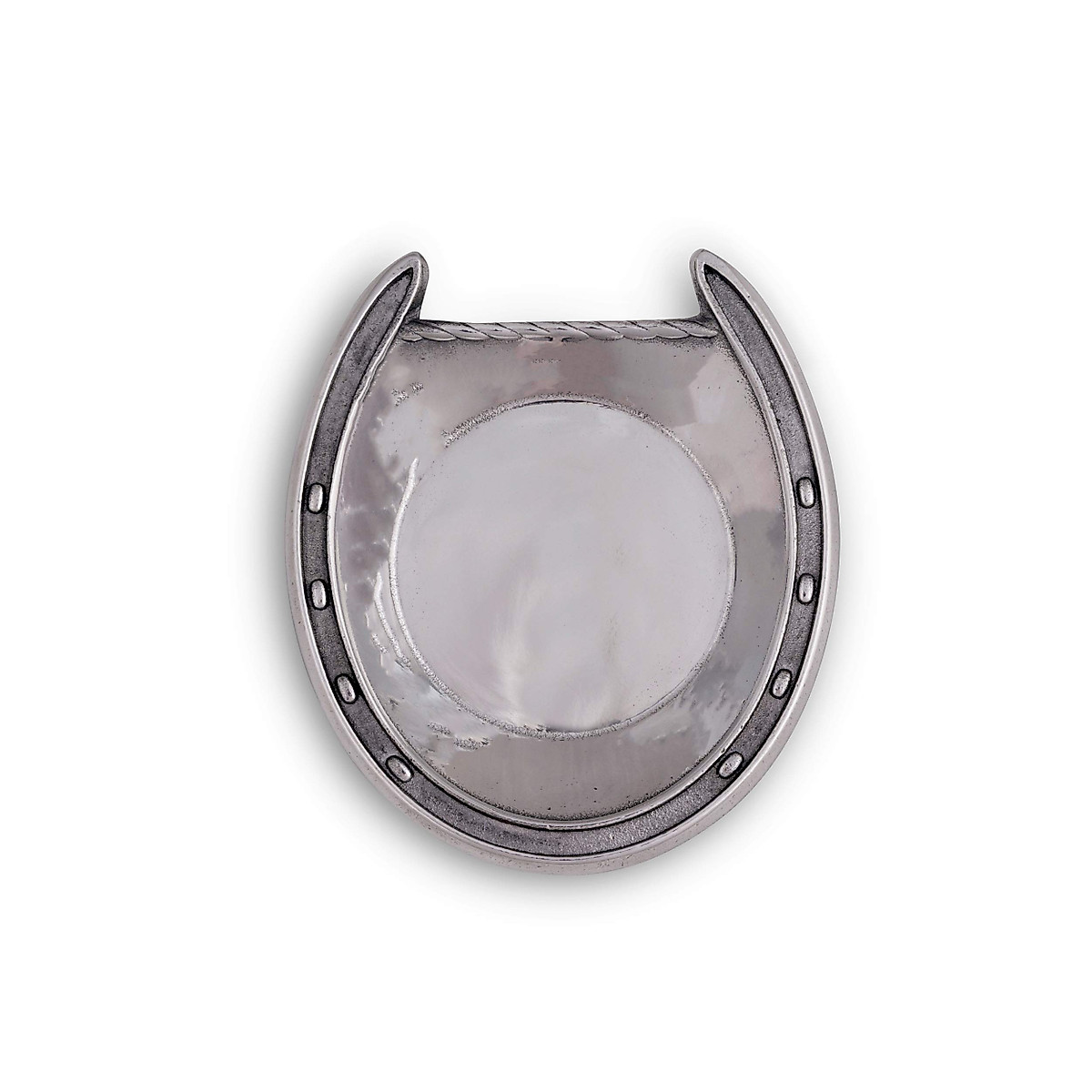Arthur Court Designs Aluminum Lucky Horseshoe Nut Candy Bowl 5.25 inch Long