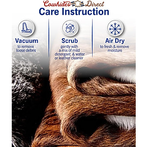 Cowhides Direct Genuine Cowhide Rug - Black & White Rug for Living Room, Bedroom & More - Authentic Cow Rug (6’x7’ Black & White)