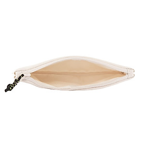 URBAN ARMOR GEAR [U] by UAG Mouve Accessory Pouch Travel Cosmetic Bag for Makeup Brushes, Lipstick, Electronics, Ear Buds, & Toiletries Small Kit Organizer with Zipper, Marshmallow