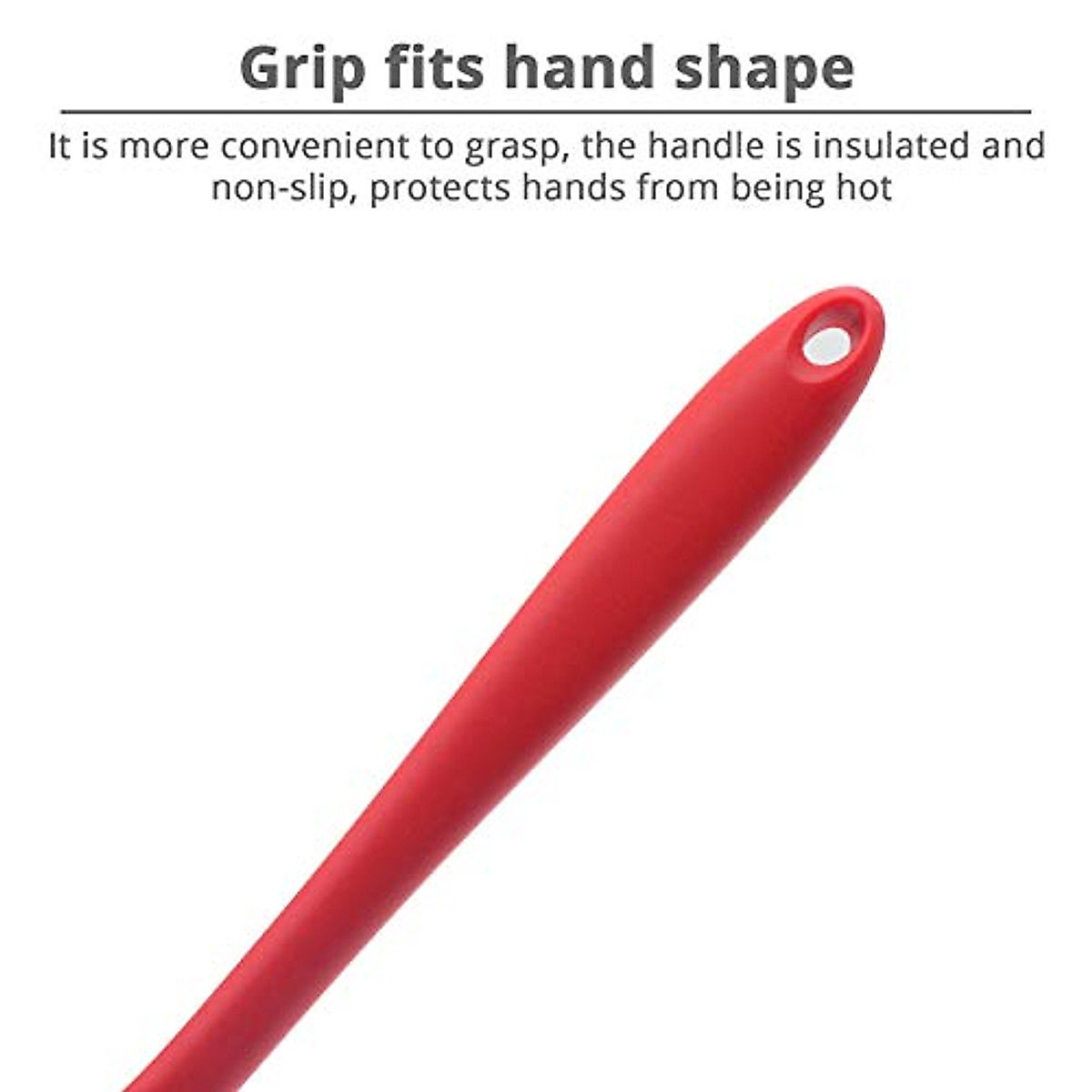 KUFUNG Silicon Basting Brushes, Heat Resistant Pastry Brushes, Spread Oil Butter Sauce Marinades for BBQ Grill Barbeque & Kitchen Baking, Cooking (M, Cherry Red)