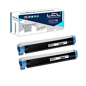 LCL Compatible Toner Cartridge Replacement for OKI 43502301 B4400 B4400N B4550 B4550n B4600 B4600n B4500N B4400 B4400N B4550 B4550n B4600 B4600n B4500N B4500 (2-Pack Black)