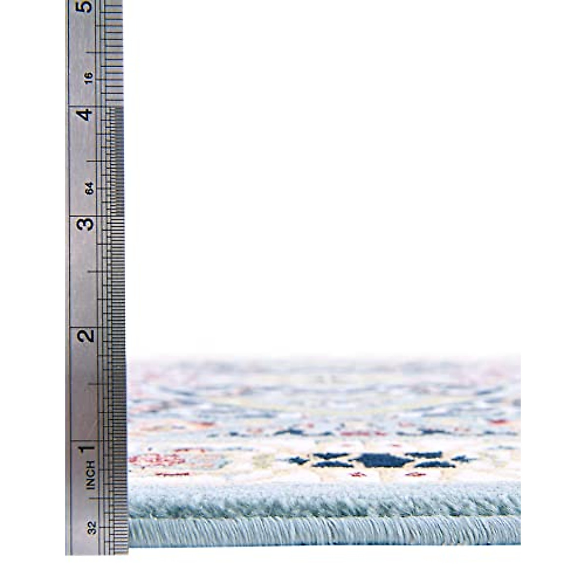 Unique Loom Narenj Collection Area Rug - Adams (10' Square, Blue/Burgundy)